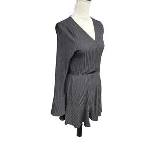 Showpo. | Dresses | Showpo The Next Step Ribbed Faux Wrap Fit And Flare ...